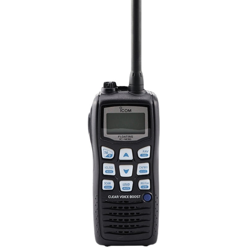 Ic-m36 walkie talkie 2-way Radio Maritime Hand-held Intercom VHF Radios ...