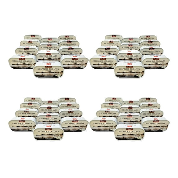 Ican Icelandic Cod Liver in Oil (Pack of 48) - Wild Caught, Omega 3 ...