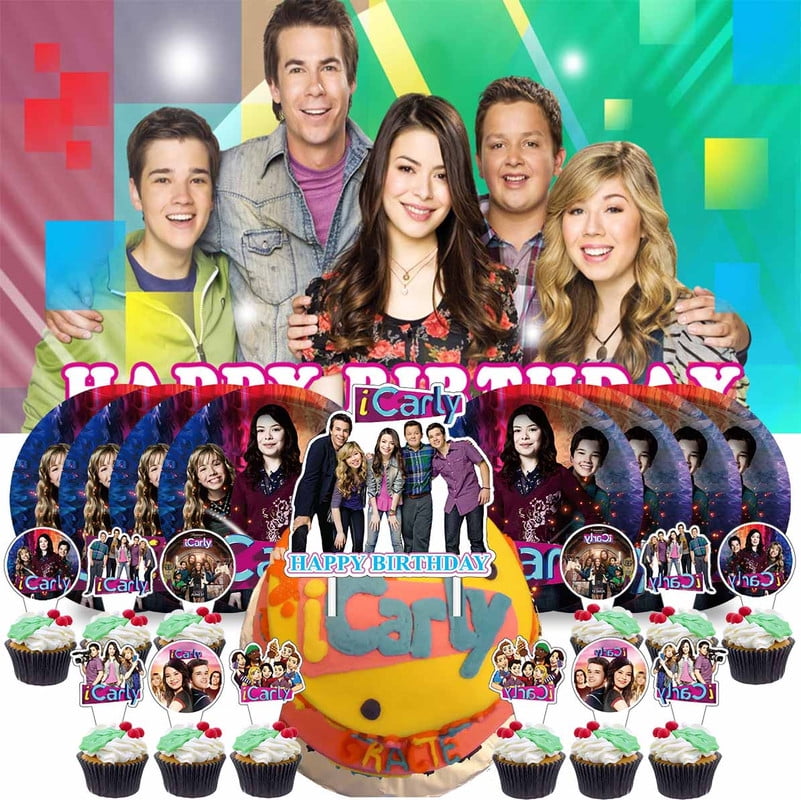 Icarly Plates Birthday Supplies Decorations Decor Backdrop Banner Cake ...