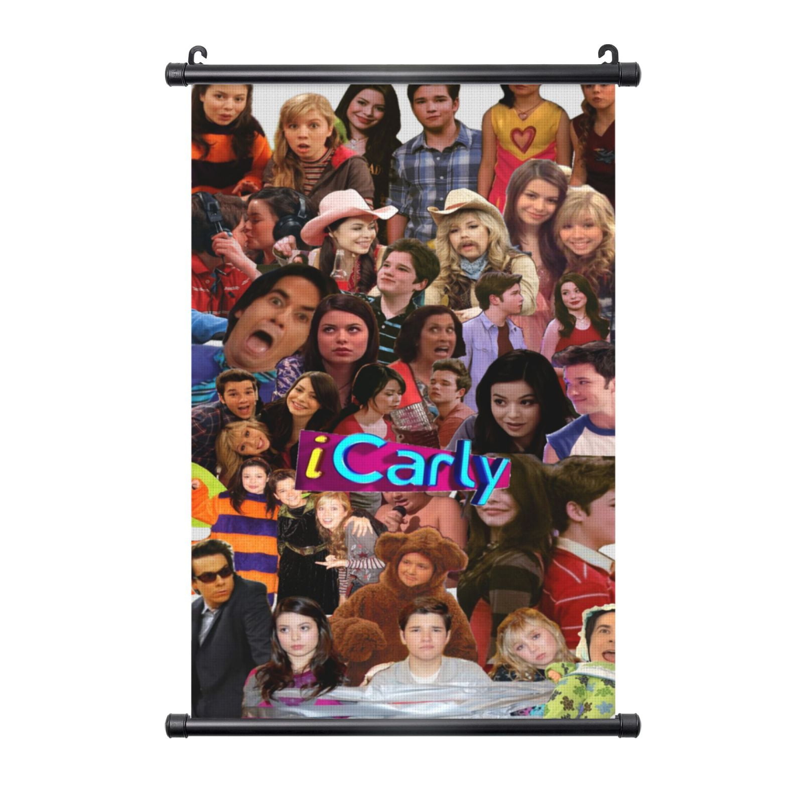 Icarly Posters Wall Hanging Black Plastic Shaft Poster Home Decor Wall ...
