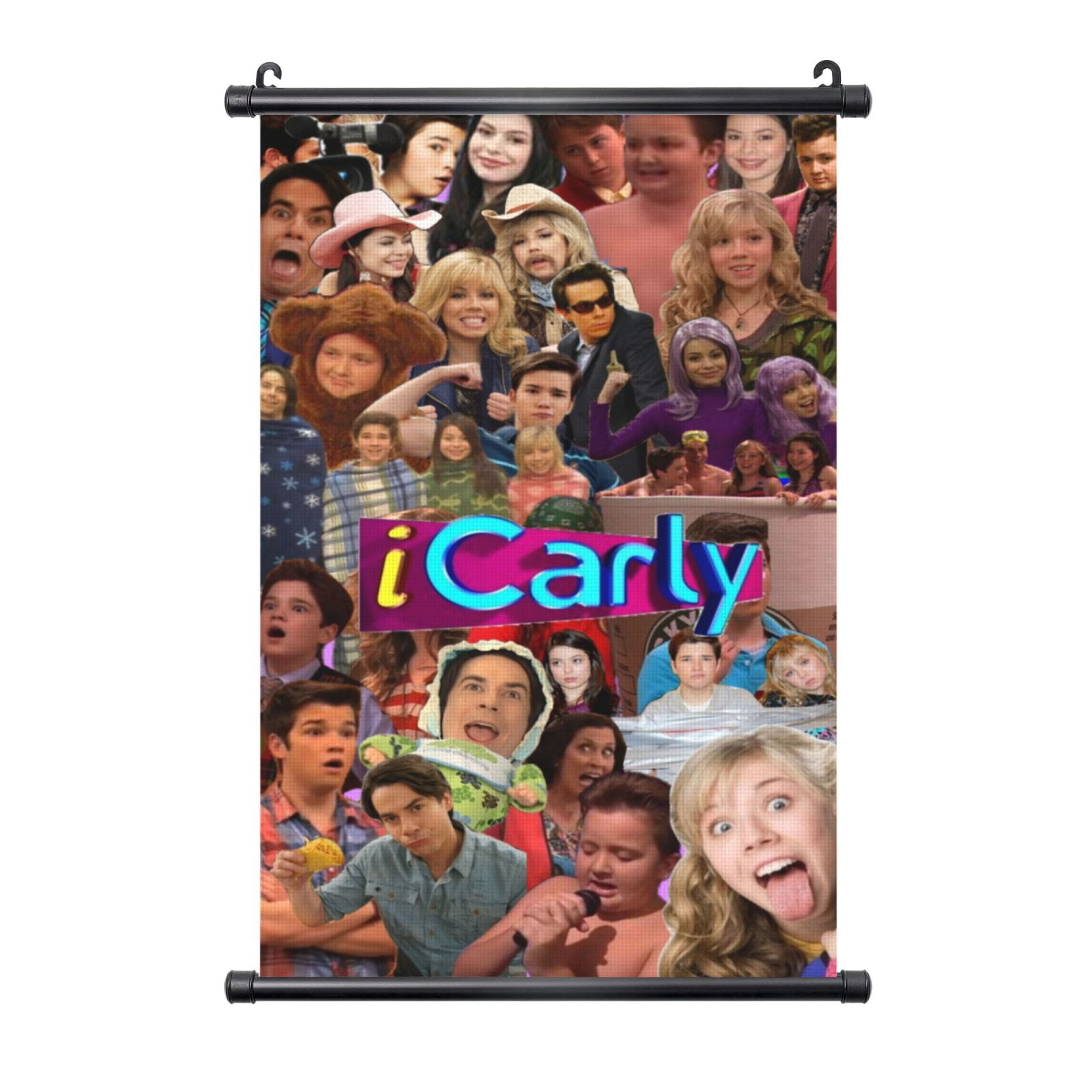 Icarly Posters Wall Hanging Black Plastic Shaft Poster Home Decor Wall ...