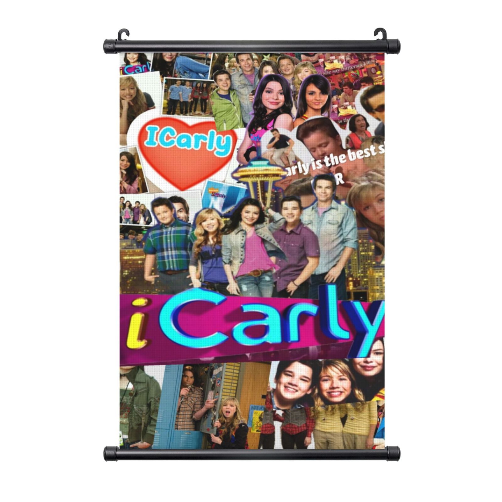 Icarly Posters Wall Hanging Black Plastic Shaft Poster Home Decor Wall ...