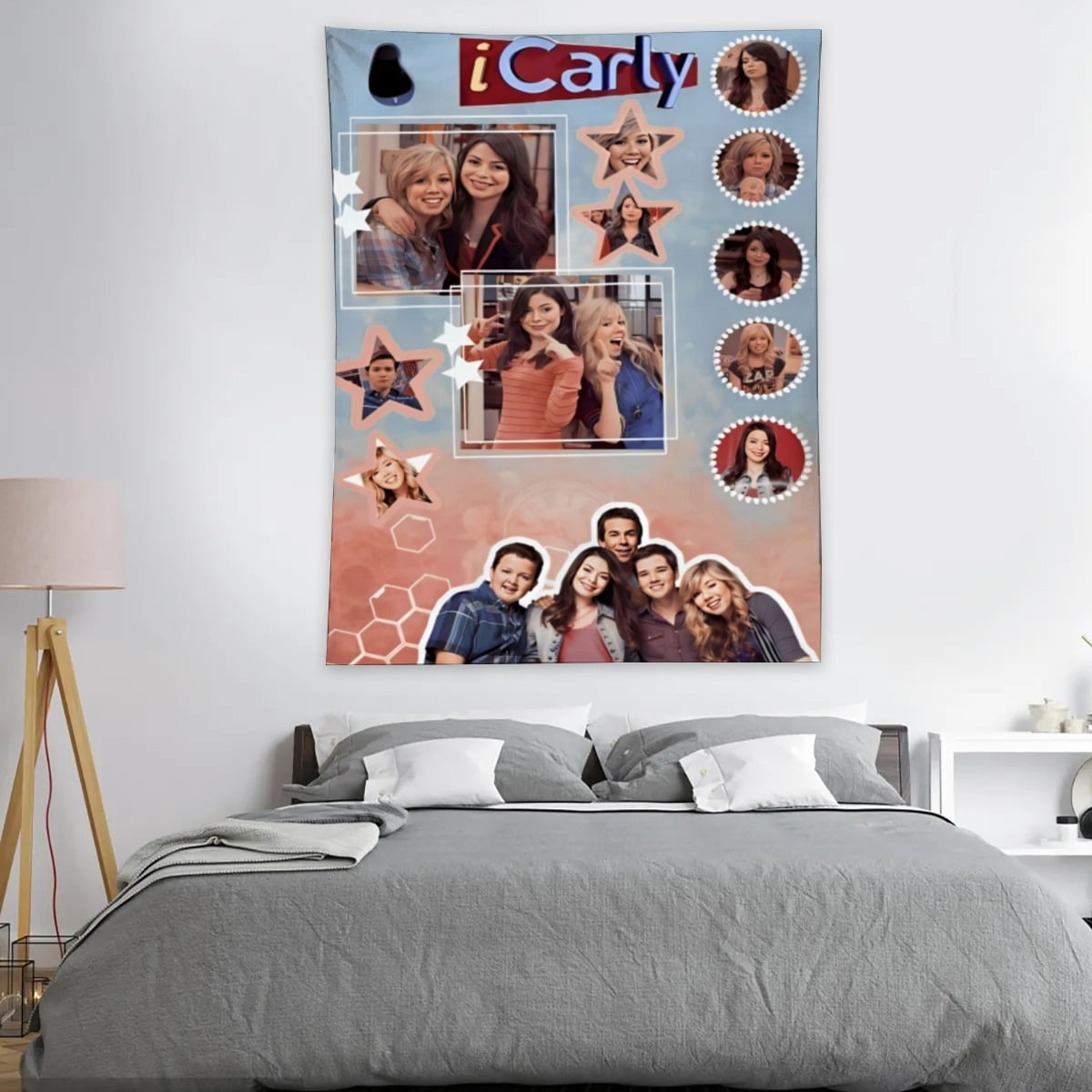 Icarly Tapestry Gift Wall Hanging Backdrop for Room Bedroom Girls Or ...