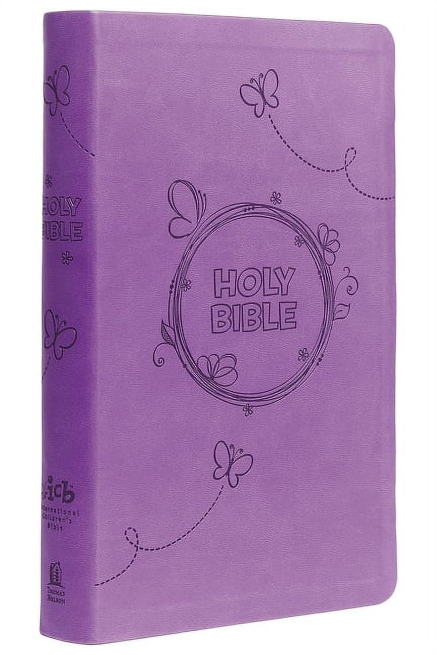 Thomas Nelson Holy Bible, ICB Hardcover, Leathersoft Purple, Large ...