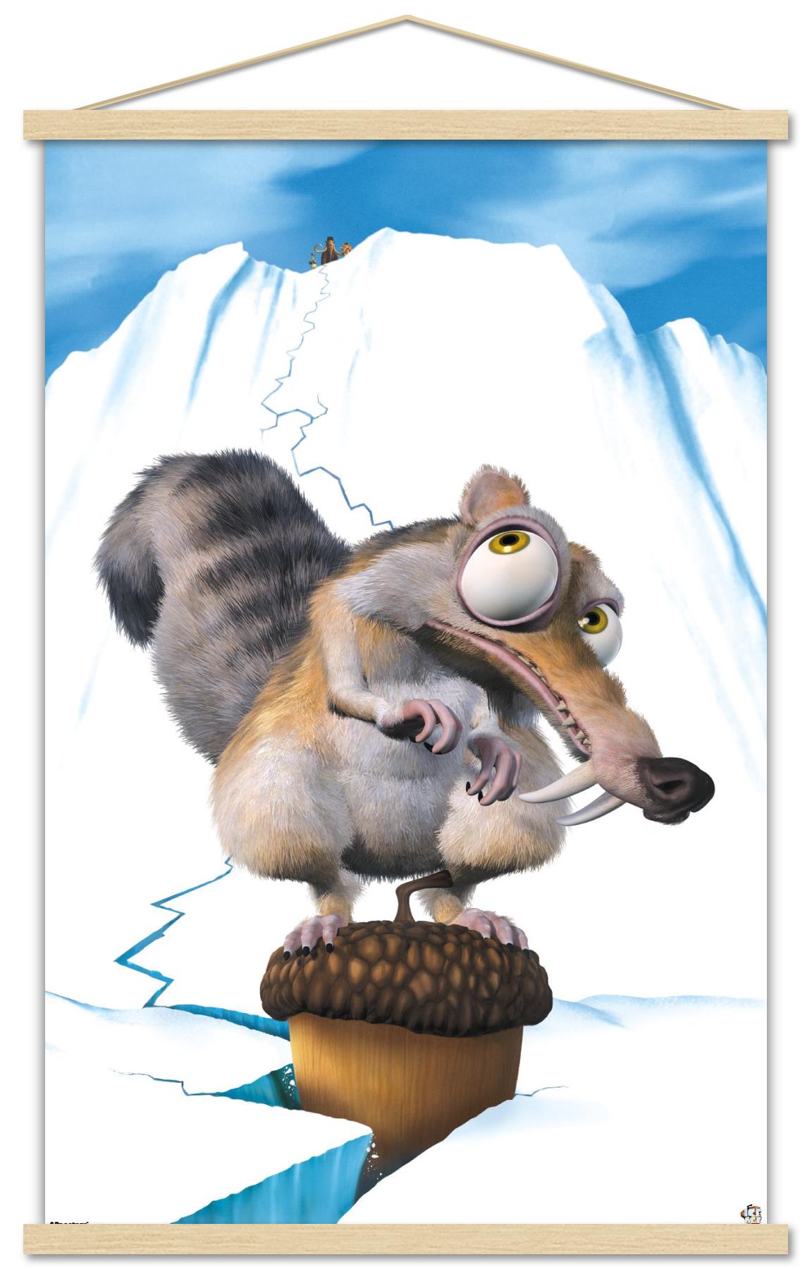 Ice Age (2002) - Scratch One Sheet Wall Poster with Magnetic Frame, 22. ...