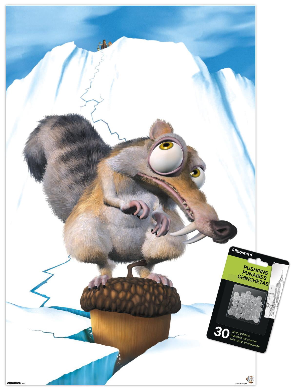 Ice Age (2002) - Scratch One Sheet Wall Poster with Push Pins, 14.725 ...