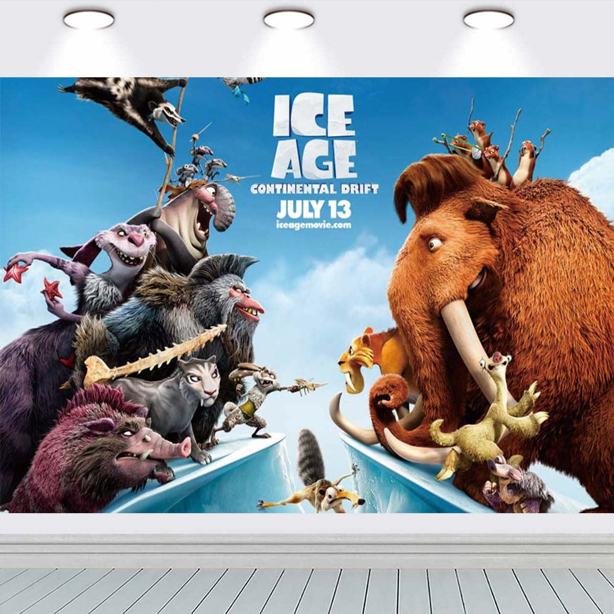 Ice Age Background school Wall Decor Taspestry Poster Banner Backdrop ...