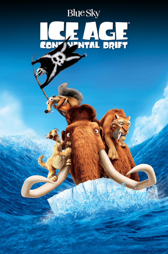 Ice Age: Continental Drift 2012 Movie Poster 24x36 | Animated Adventure ...