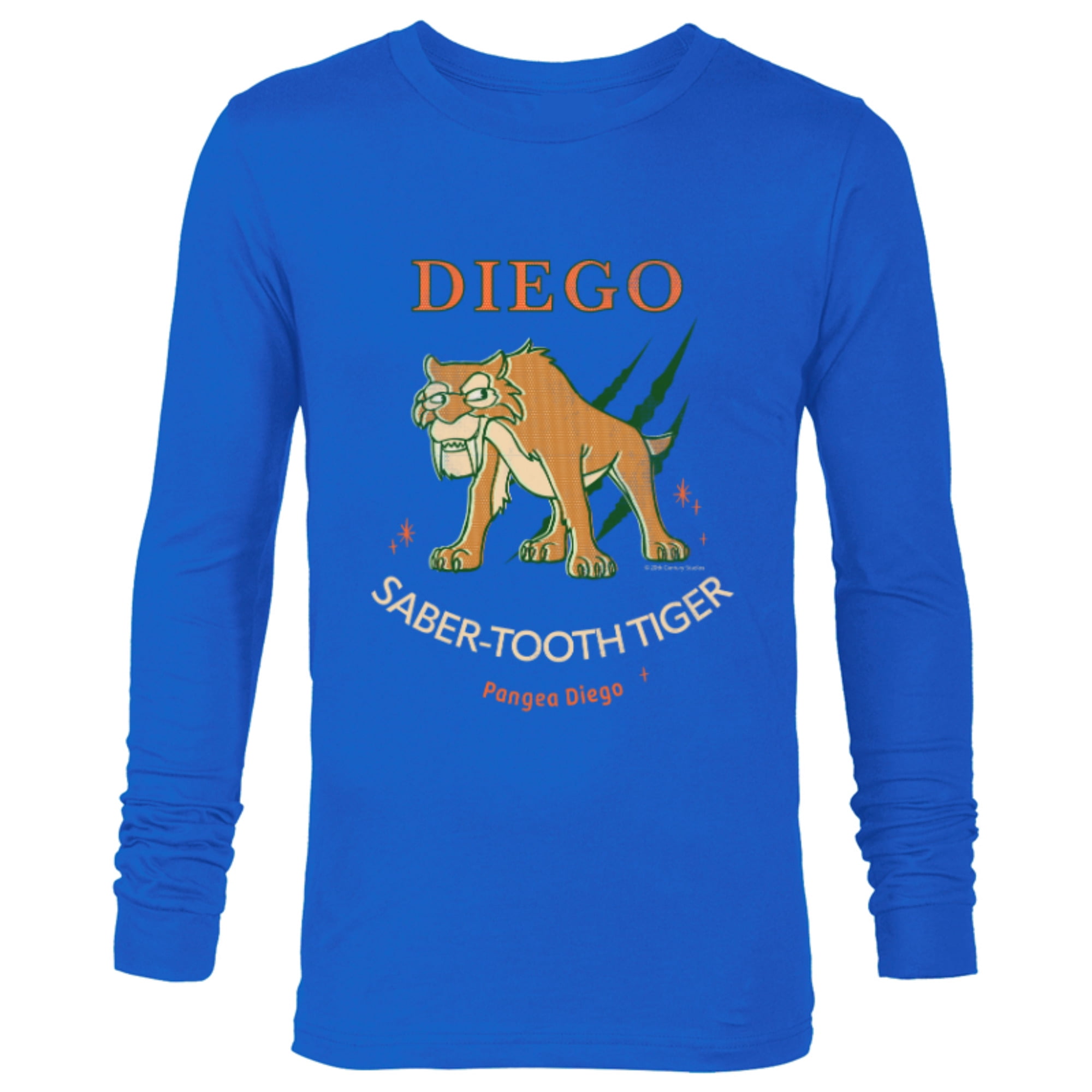 Ice Age Diego Saber-Tooth Tiger Halftone - Long Sleeve T-Shirt for Men ...