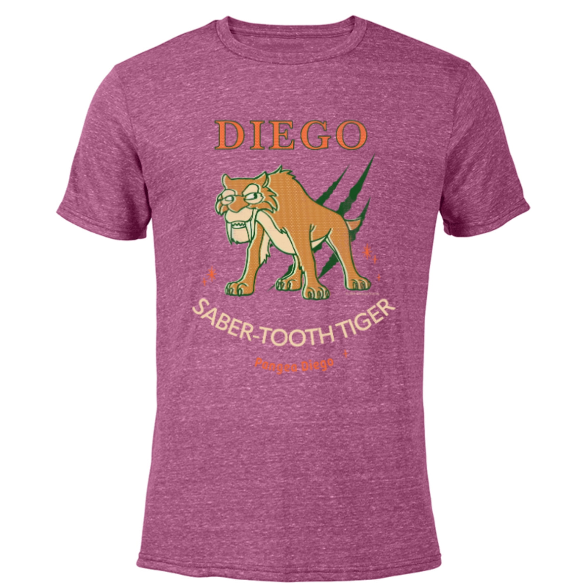 Ice Age Diego Saber-Tooth Tiger Halftone - Short Sleeve Blended T-Shirt ...