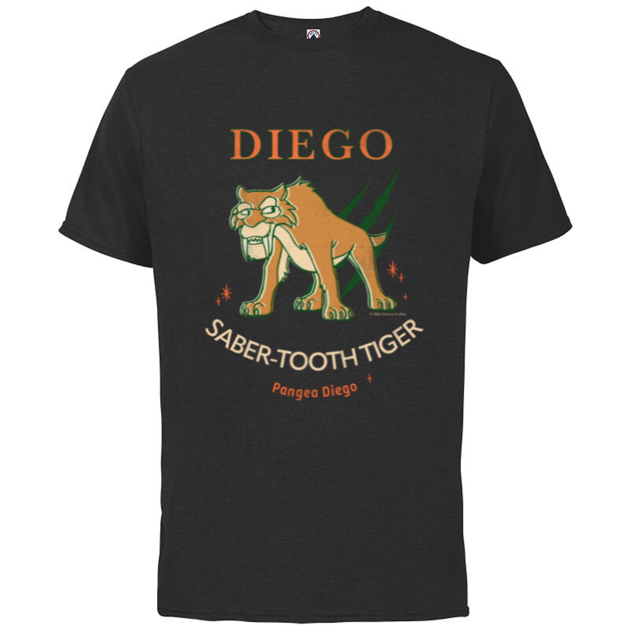 Ice Age Diego Saber-Tooth Tiger Halftone - Short Sleeve Cotton T-Shirt ...