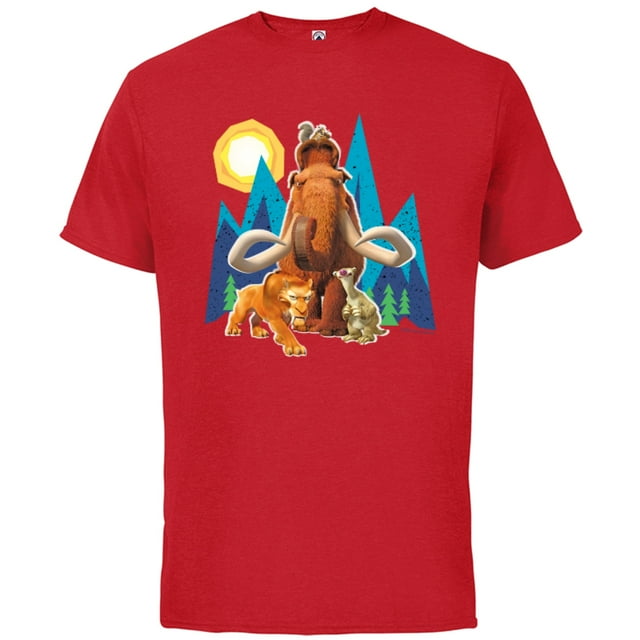 Ice Age Manfred Diego Sid and Scrat Cutout Mountains - Short Sleeve ...