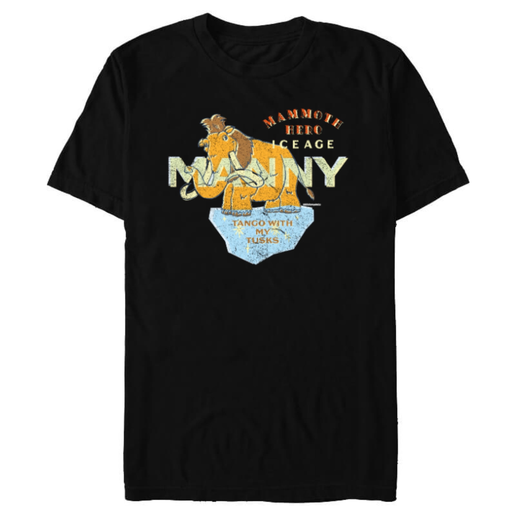 Ice Age Manny Mammoth Hero Tango with My Tusks - Short Sleeve Blended T ...