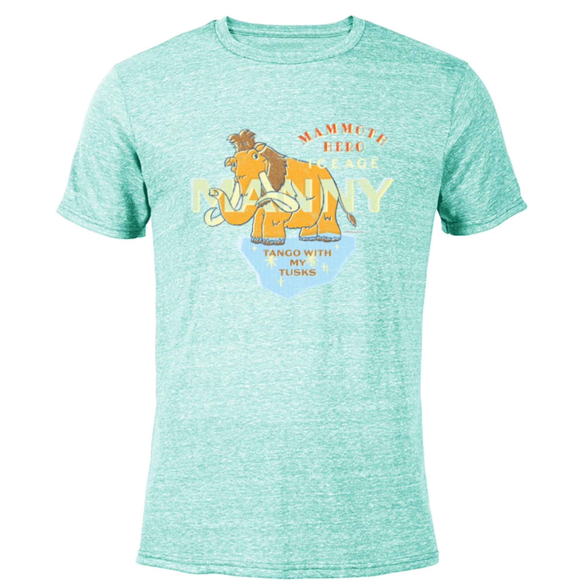 Ice Age Manny Mammoth Hero Tango with My Tusks - Short Sleeve Blended T ...