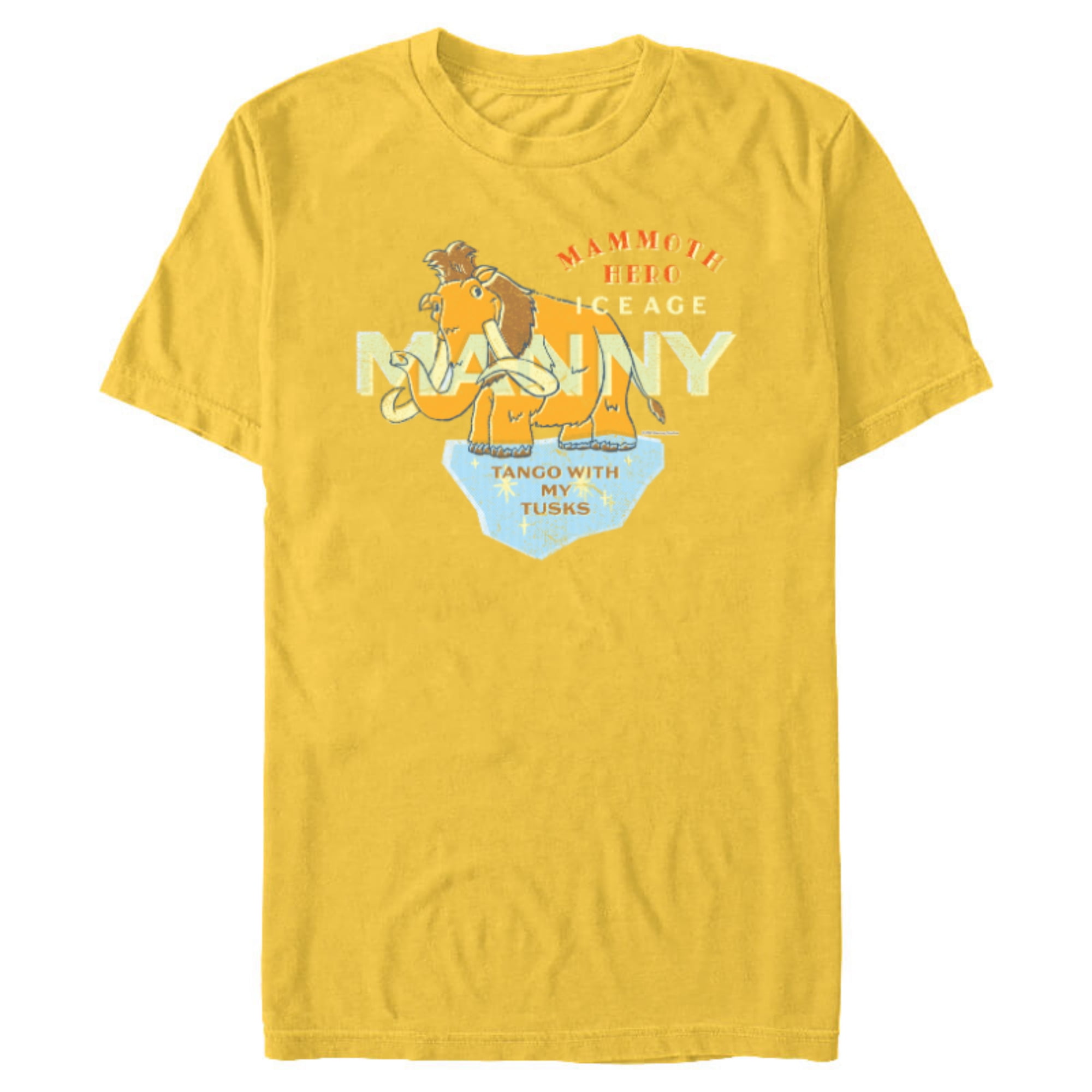 Ice Age Manny Mammoth Hero Tango with My Tusks - Short Sleeve Blended T ...