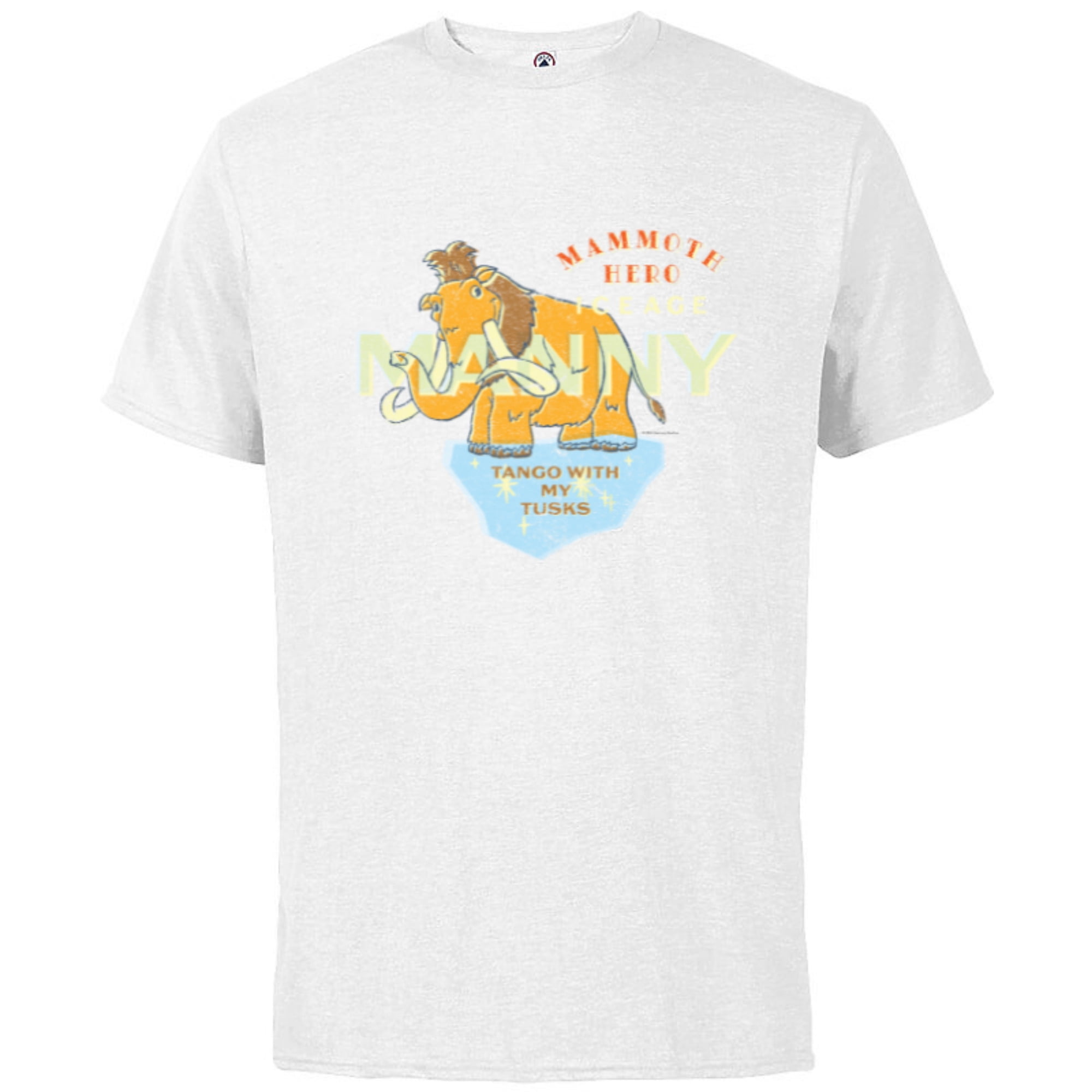 Ice Age Manny Mammoth Hero Tango with My Tusks - Short Sleeve Cotton T ...