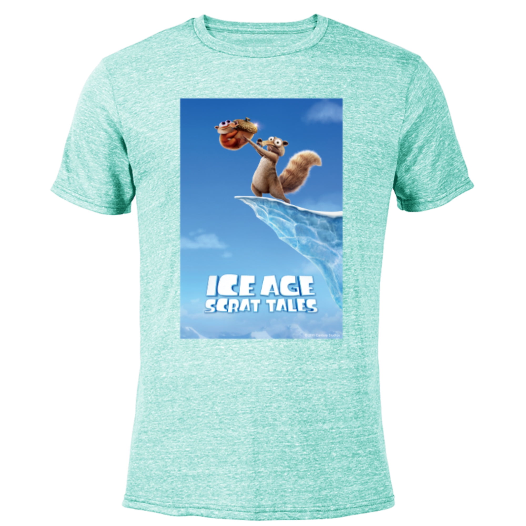 Ice Age: Scrat Tales Poster - Short Sleeve Blended T-Shirt for Adults - Customized-Ocean Blue ...