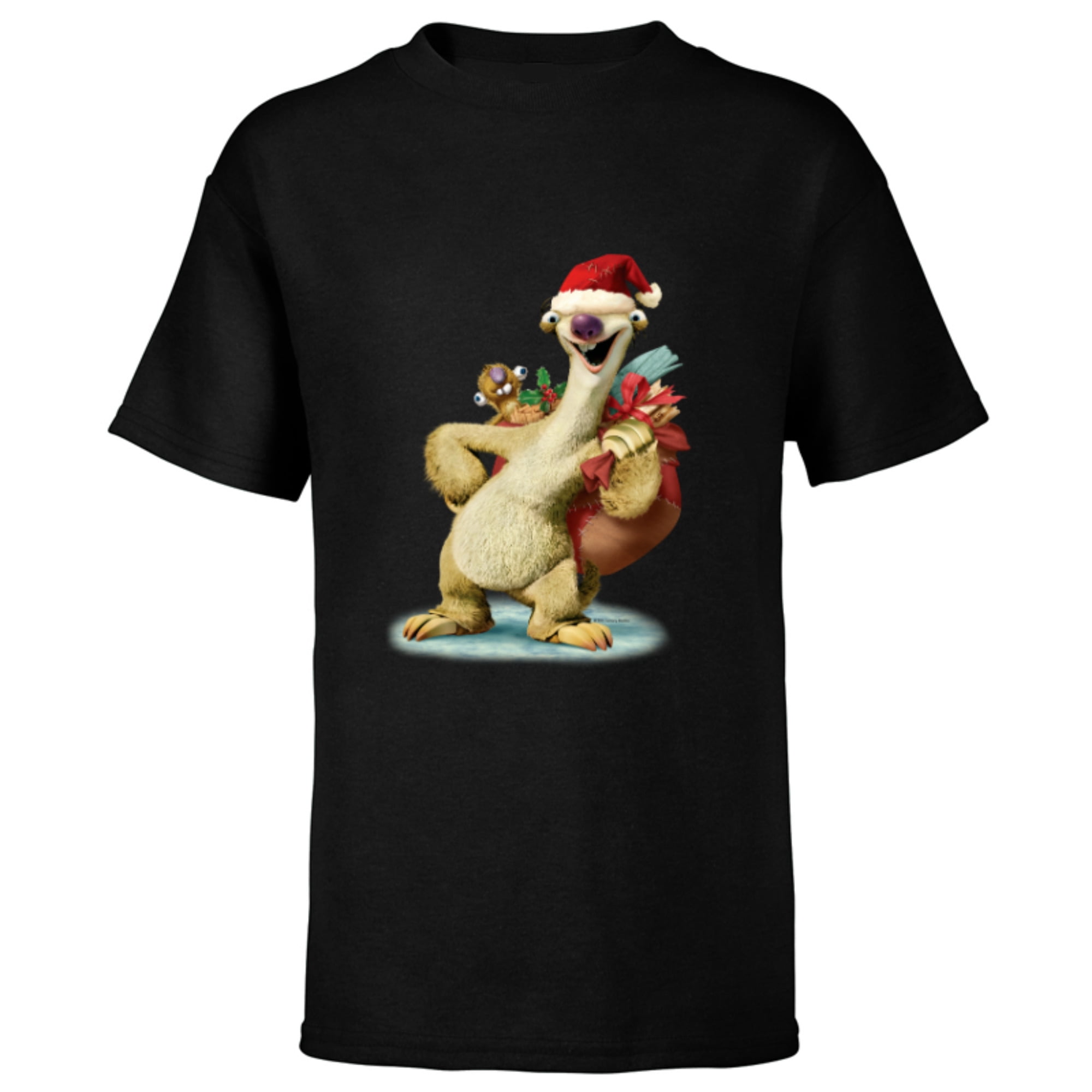 Ice Age Sid Prehistoric Santa for Christmas Holiday - Short Sleeve T ...