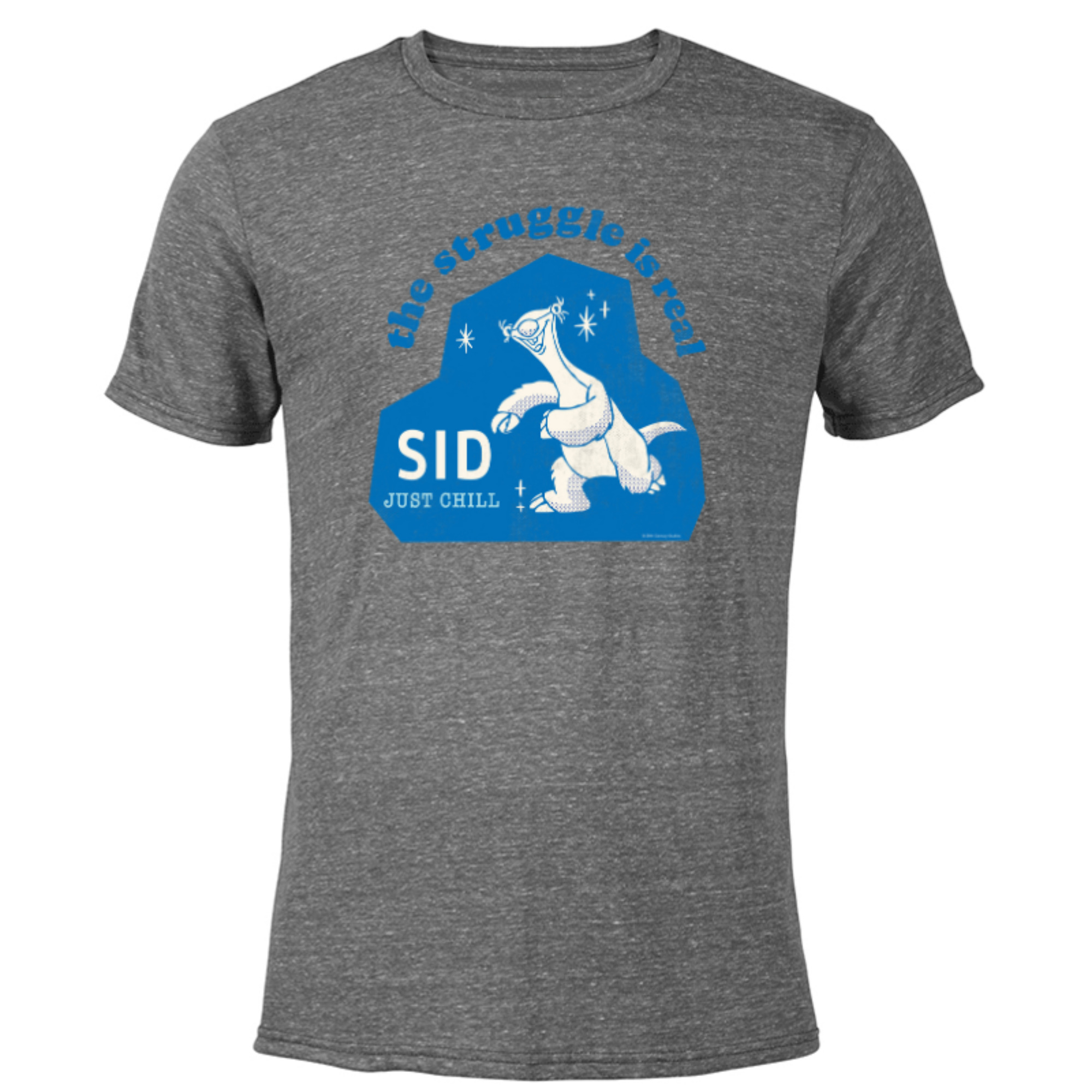 Ice Age Sid The Struggle is Real Just Chill - Short Sleeve Blended T ...
