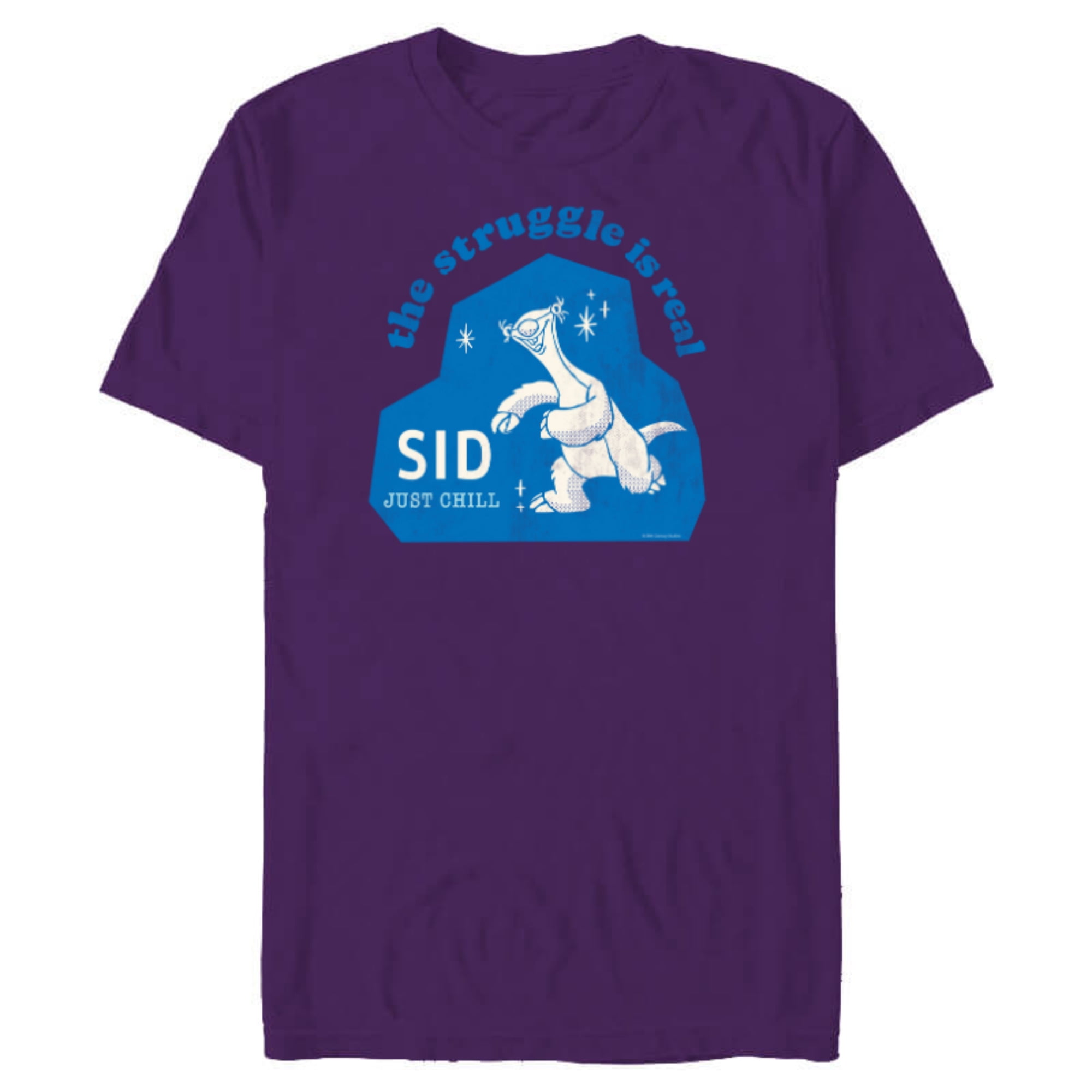 Ice Age Sid The Struggle is Real Just Chill - Short Sleeve Blended T ...