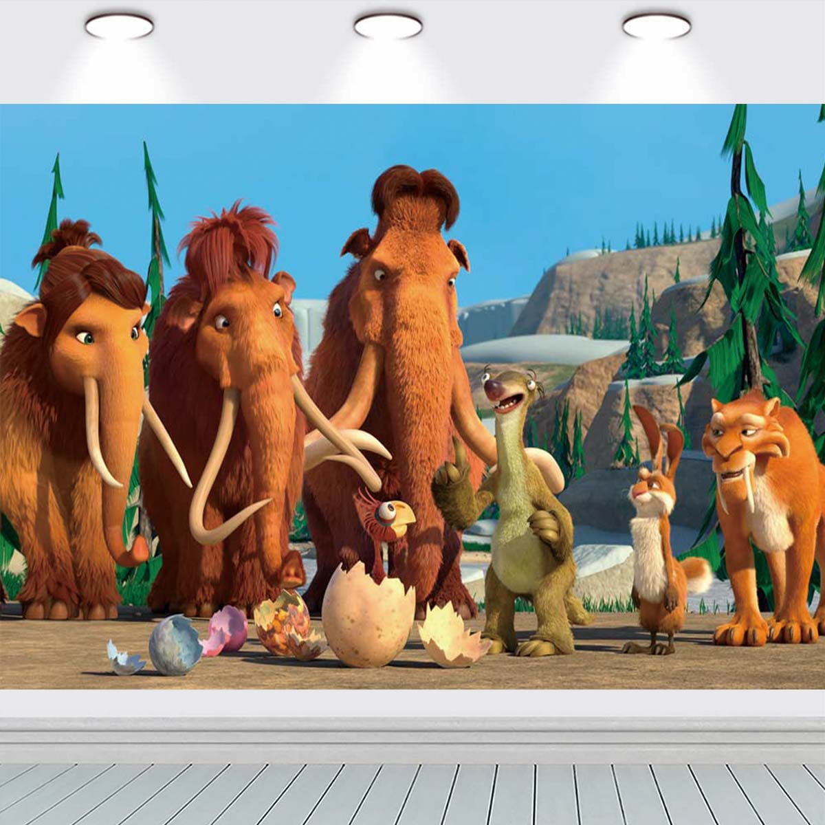 Ice Age school Backdrop Background Banner Birthday Party Supplies ...