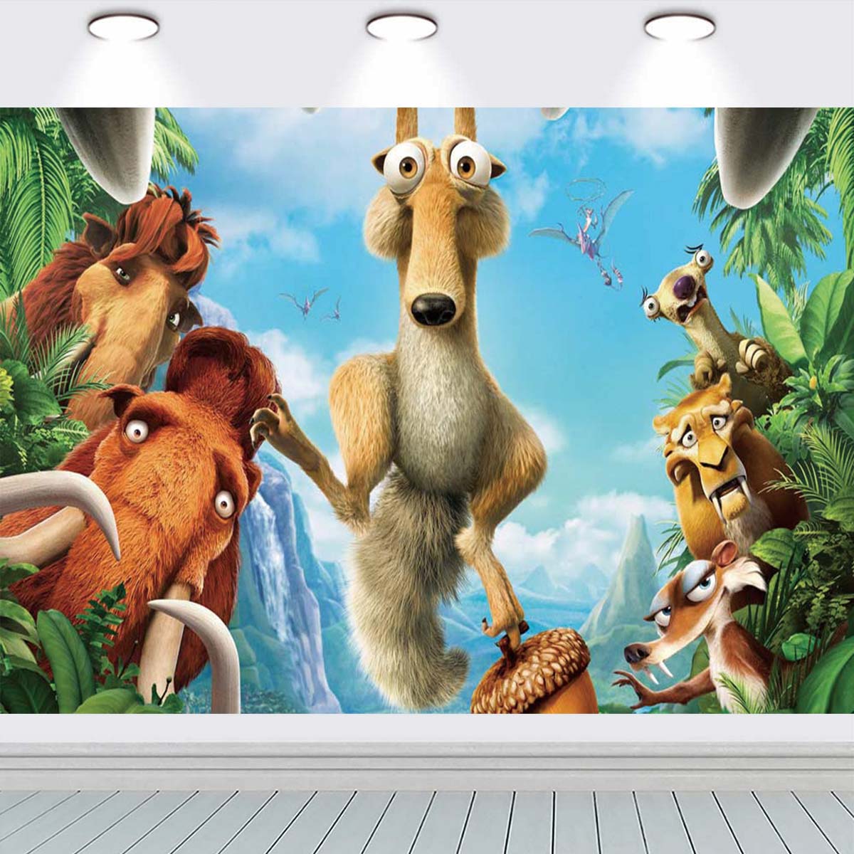 Ice Age school Backdrop Background Banner Taspestry Wall Decor Birthday ...
