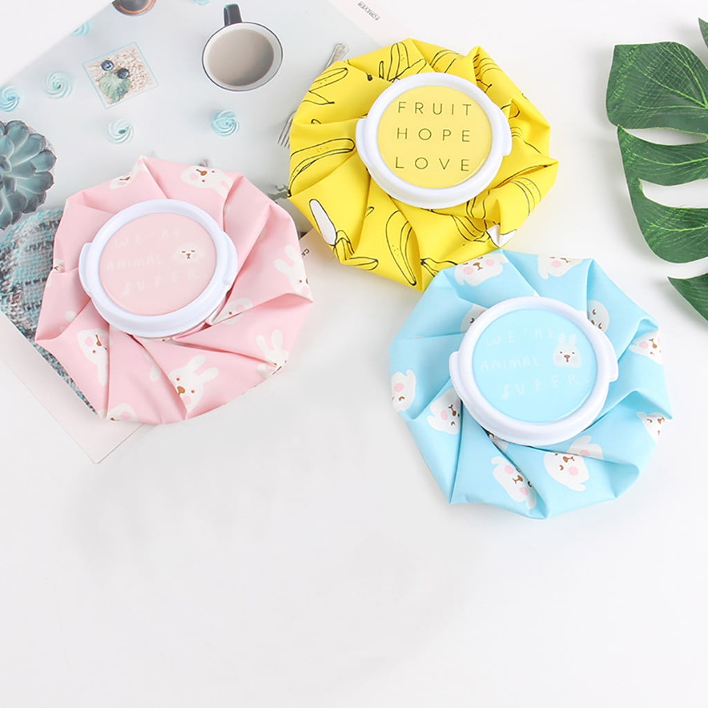 Ice Bag,Fillable Leakproof Hot Water Bag Ice Pack - Large Opening Ice ...