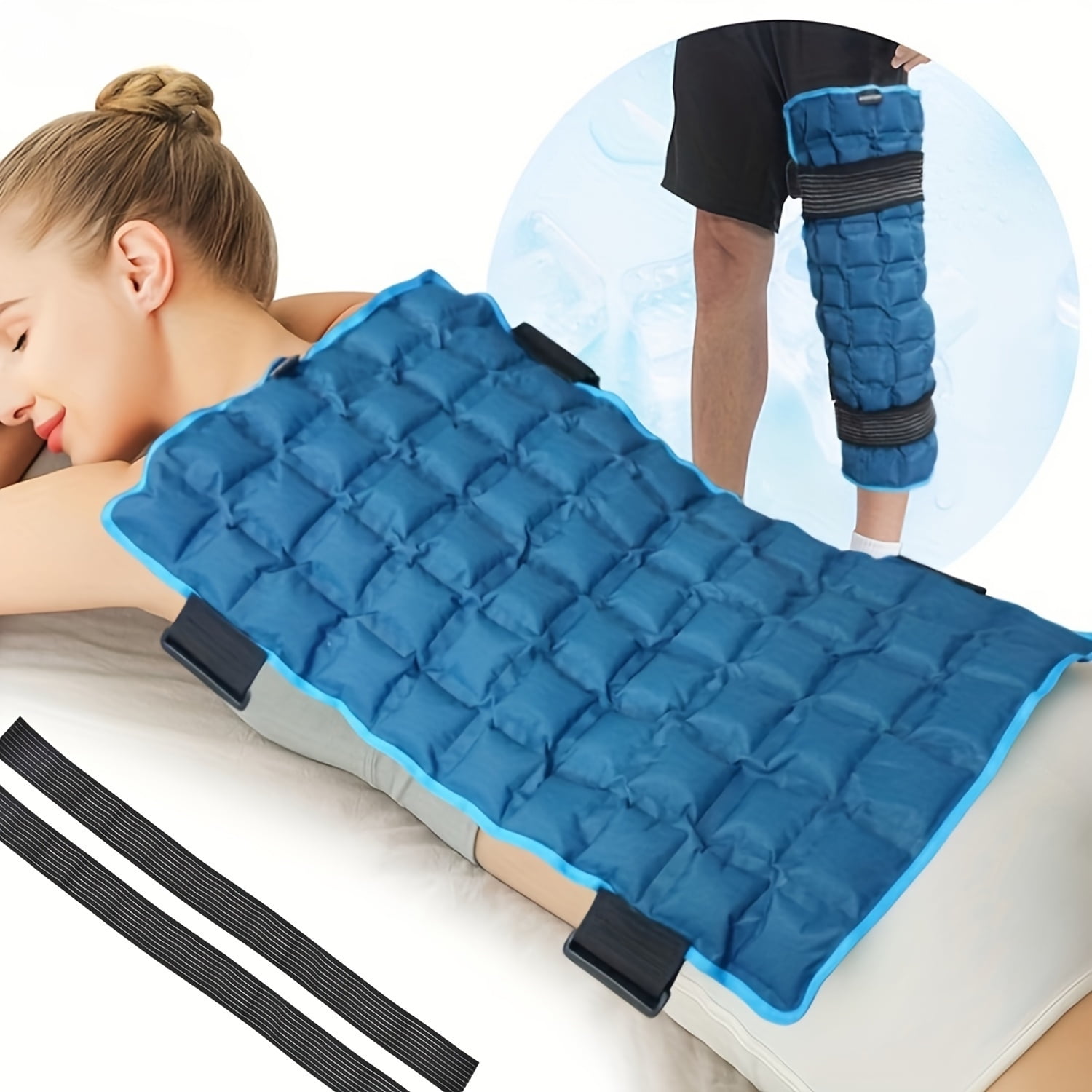 Ice Bag - Reusable Cold Compress Bag for Back, Legs & Shoulders, 21" x ...