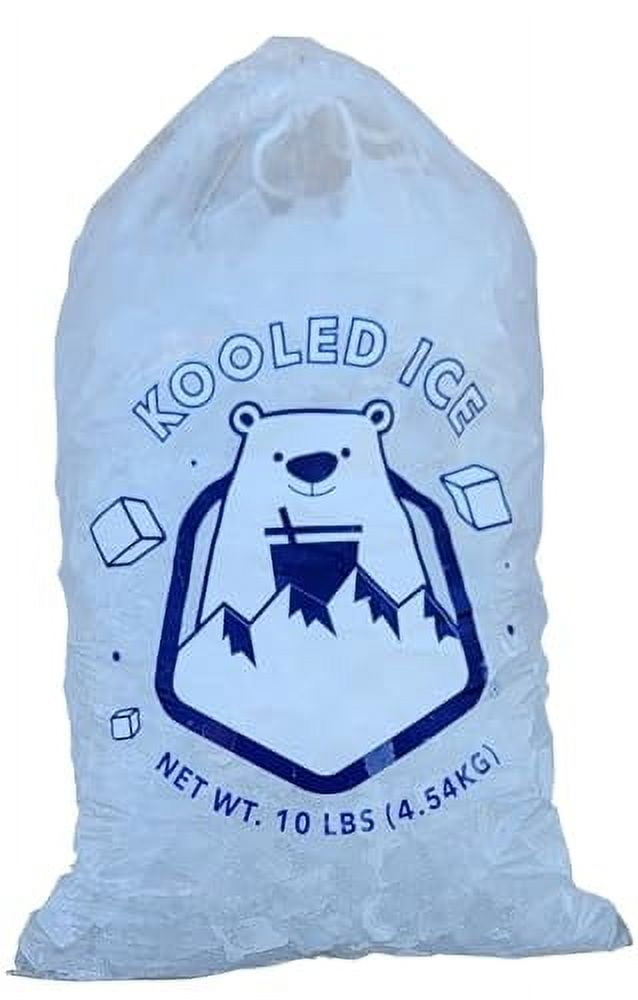 Ice Bags with Drawstring Heavy Duty Commercial Grade (10 lb Pack 100 ...