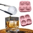 Ice Ball Mold Golf Shape Ice Cube Tray Slow Melting Sphere Ice Maker ...