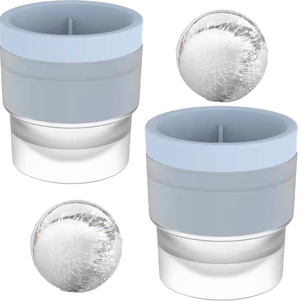 Ice Ball Molds, Round Ice Spheres. Stackable Slow Melting Round Ice ...
