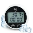 Ice Bath Thermometer, Cold Plunge Floating Thermometer with Timer ...