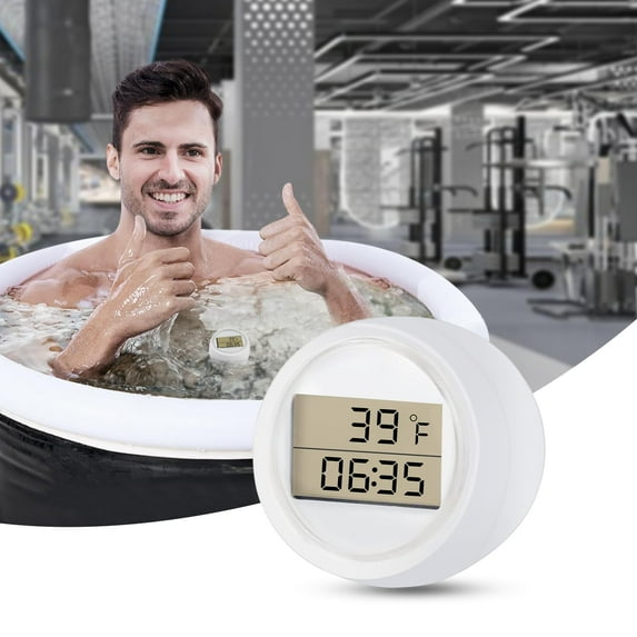 Ice Bath Thermometer Timer, Waterproof IP67, Cold Plunge Thermometer ...