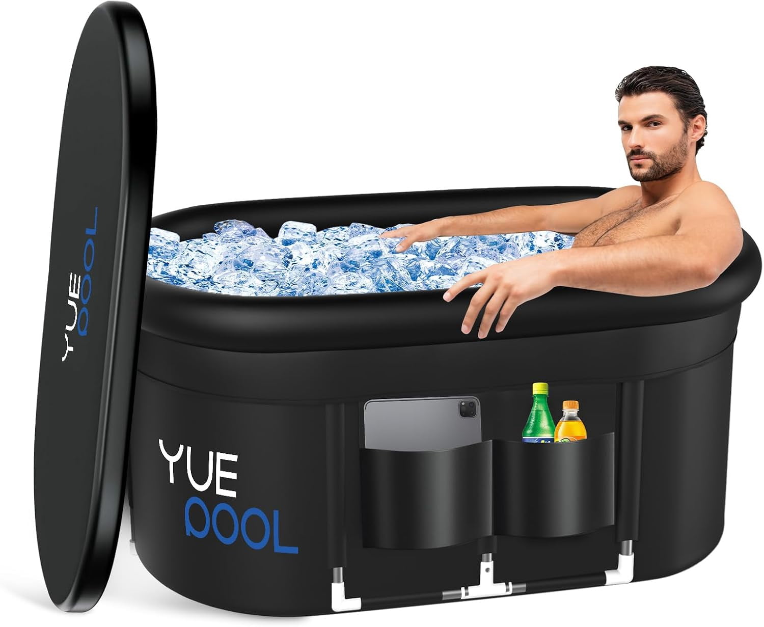 Ice Bath Tub for Adults Fitness People Athletes, Upgrade XL 140 Gal ...