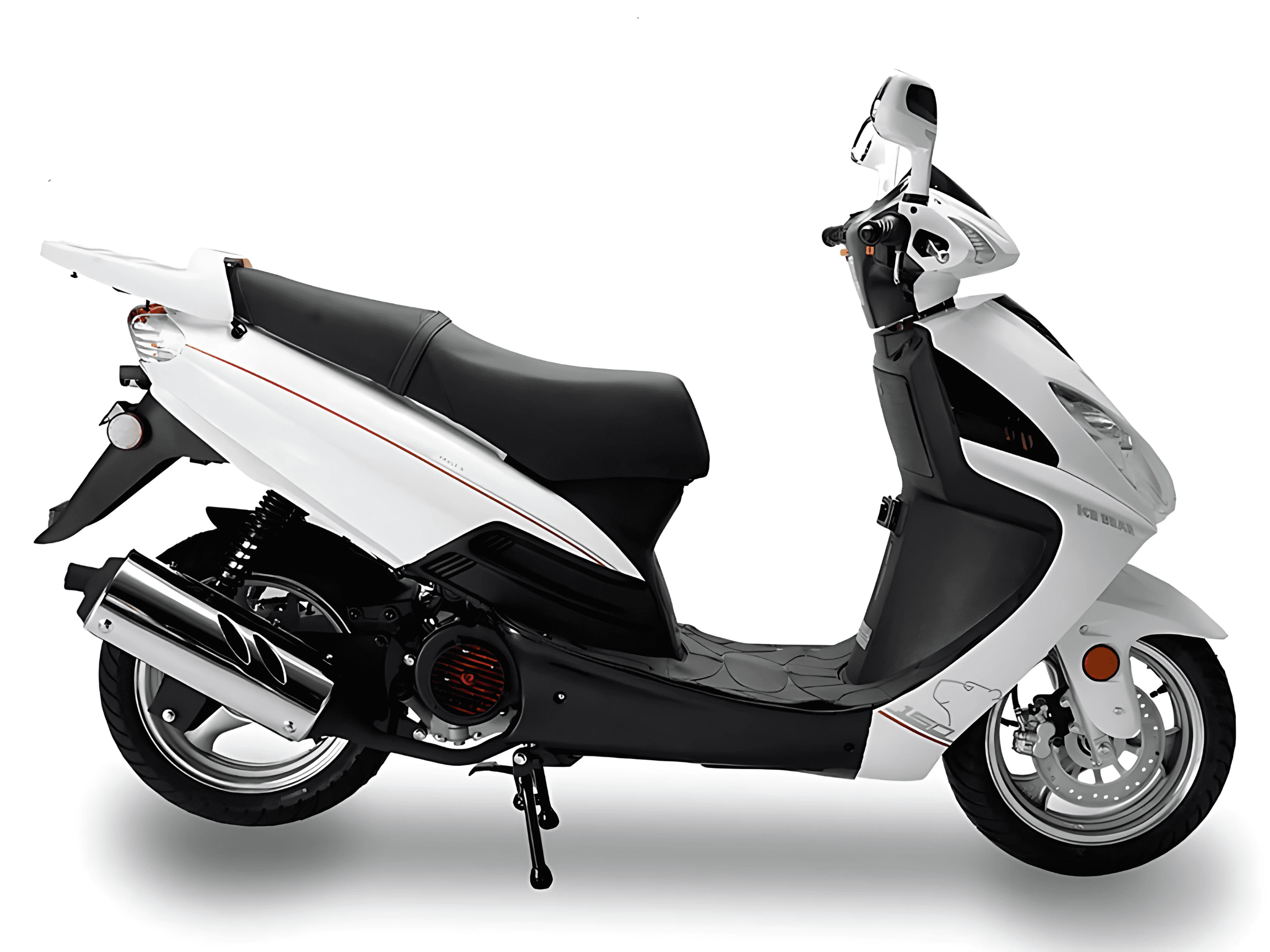 Ice Bear Hawkeye PMZ150-3C 150cc Gas Powered Scooter with Front Disc ...