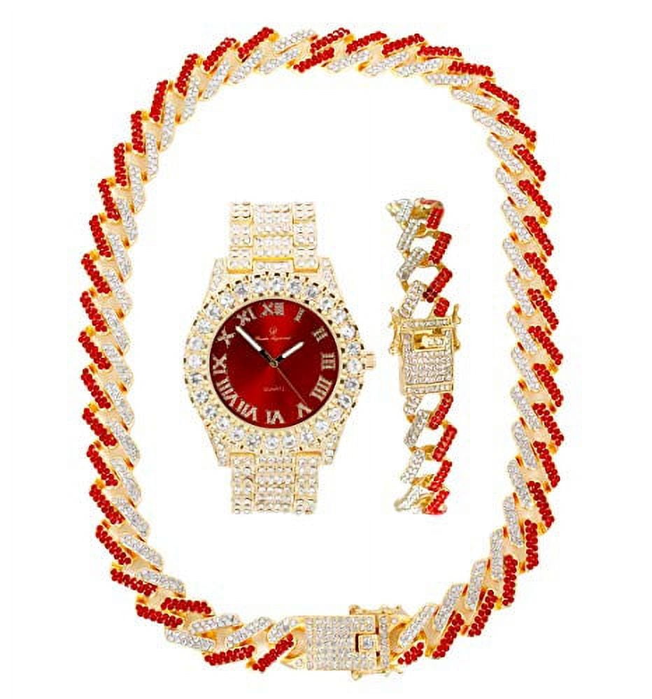 Ice on Blast! Bling'ed Out Hip Hop Rolly Looks w/Ice on Watch & Jewelry ...