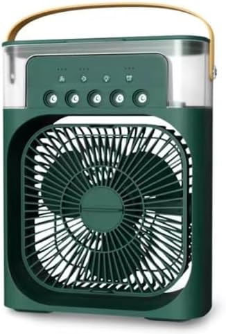 Ice Blast Fan - Portable Mini Desk Fan with Mist Spray, Air Cooler, Icy ...