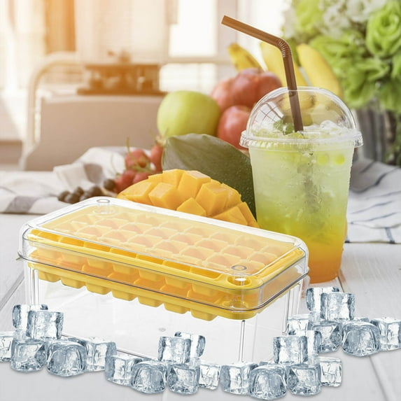 Ice Block Maker with Leakproof Lid - Extra Large BPA-Free Silicone Tray ...