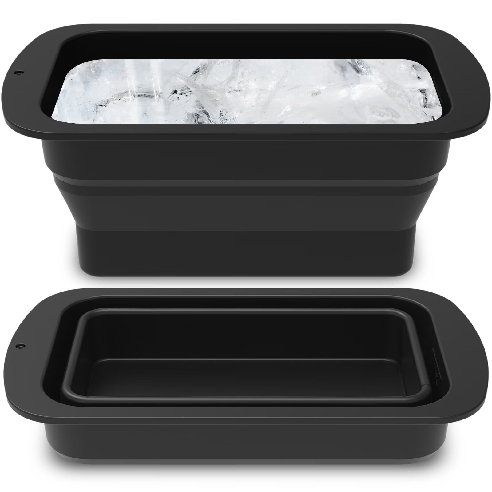 Ice Block Mold 2 Pack Extra Large Ice Cube Molds for Making 8lb Ice ...