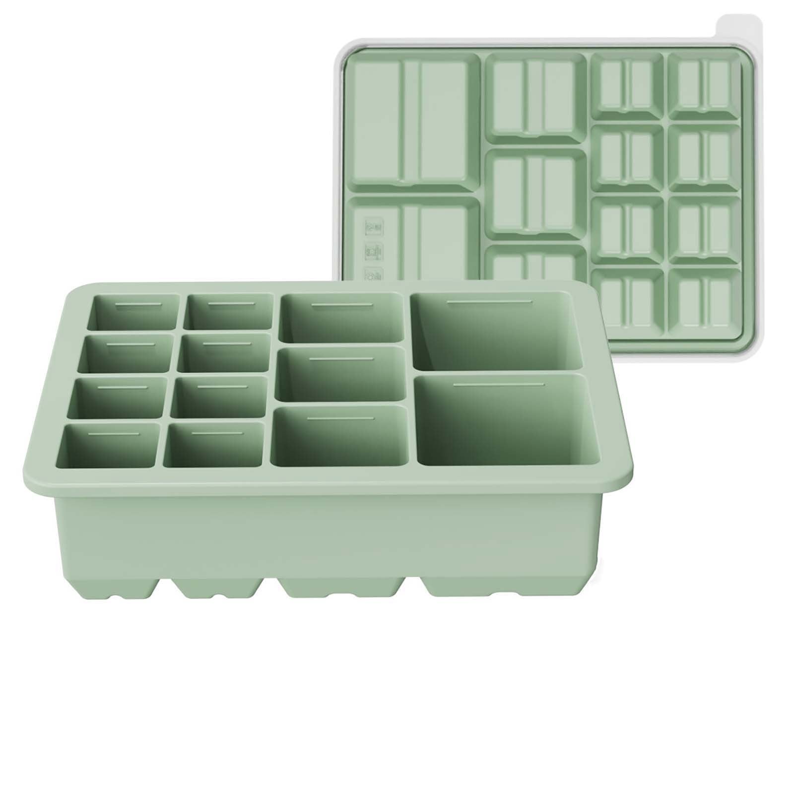 Ice Block Molds for Refrigerator, Silicone Ice Maker for Easy ICE ...