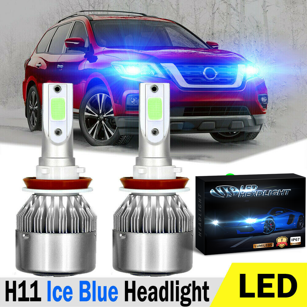 Ice Blue LED Headlight Bulbs Kit H11 Low Beam for NISSAN Pathfinder ...