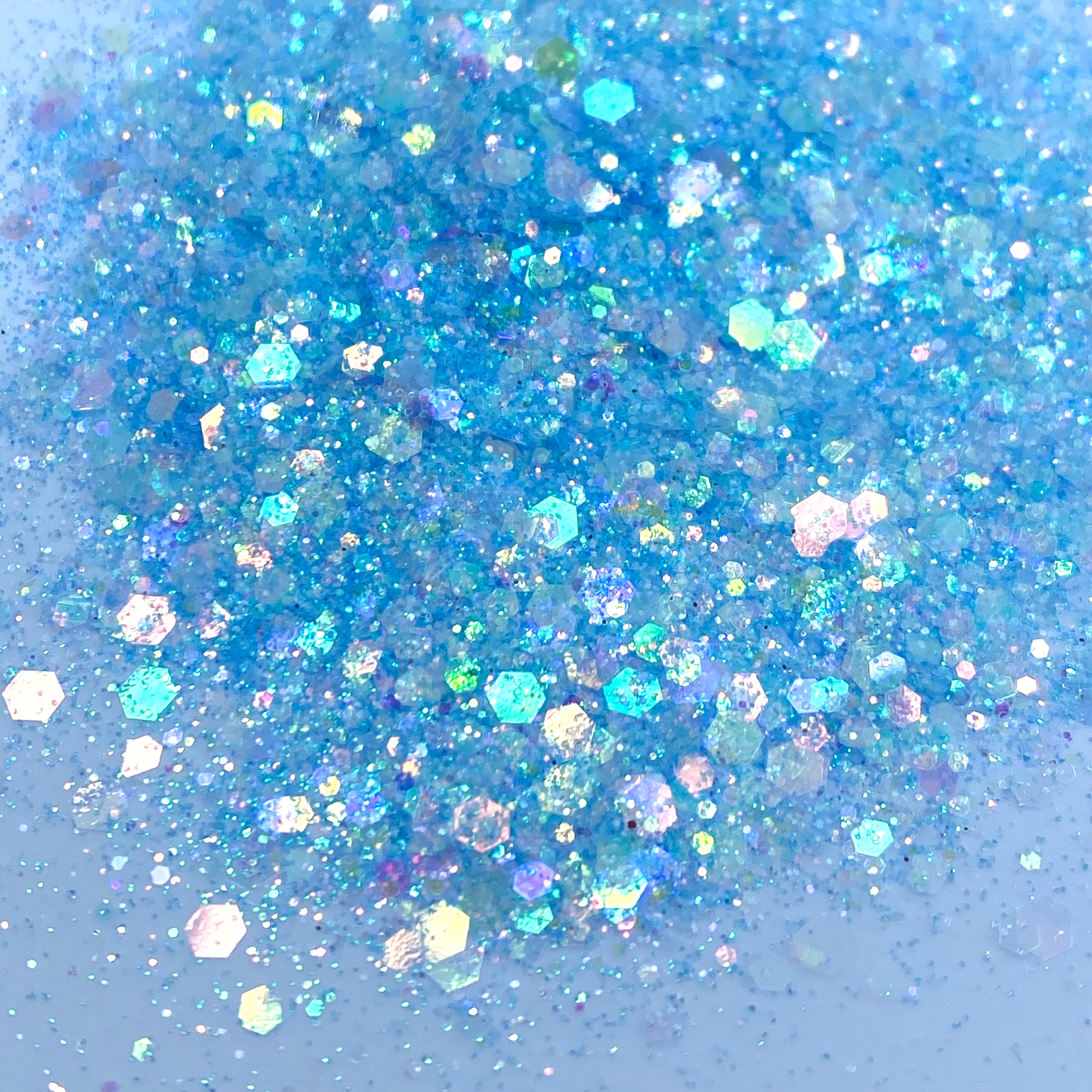 Ice Blue Mix Glitter Confetti (1oz = 28g) - Walmart.com