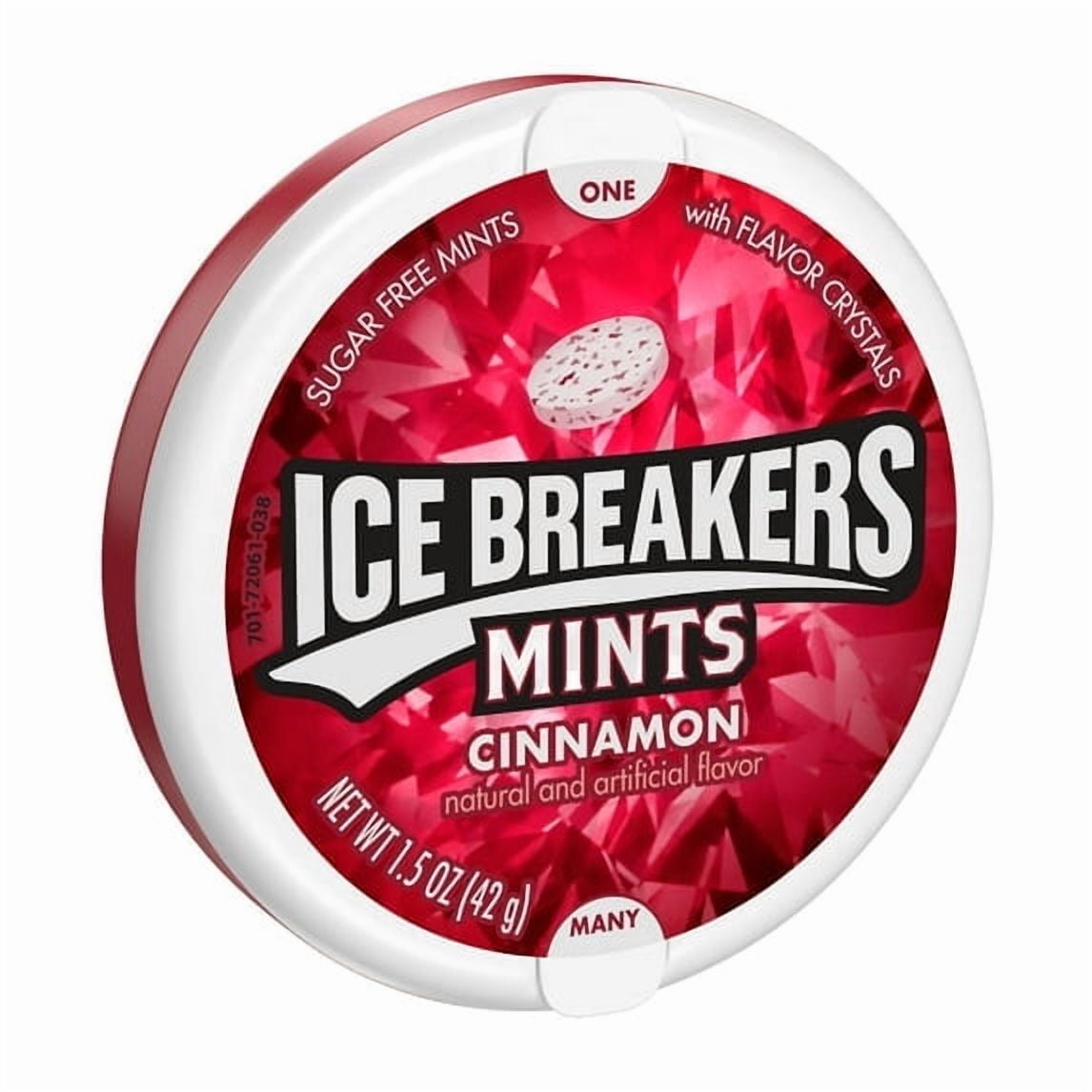 Ice Breakers Cinnamon Flavored Sugar Free Mints, Puck 1.5 oz pack of 3 ...