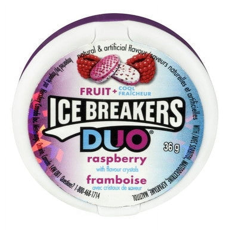Ice Breakers Duo Raspberry Mints, 1.5oz. 36g(Pack of 6) - Walmart.com