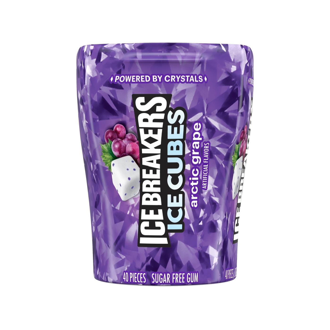 Pack of 2 Ice Breakers Ice Cubes Arctic Grape Sugar Free Chewing Gum ...