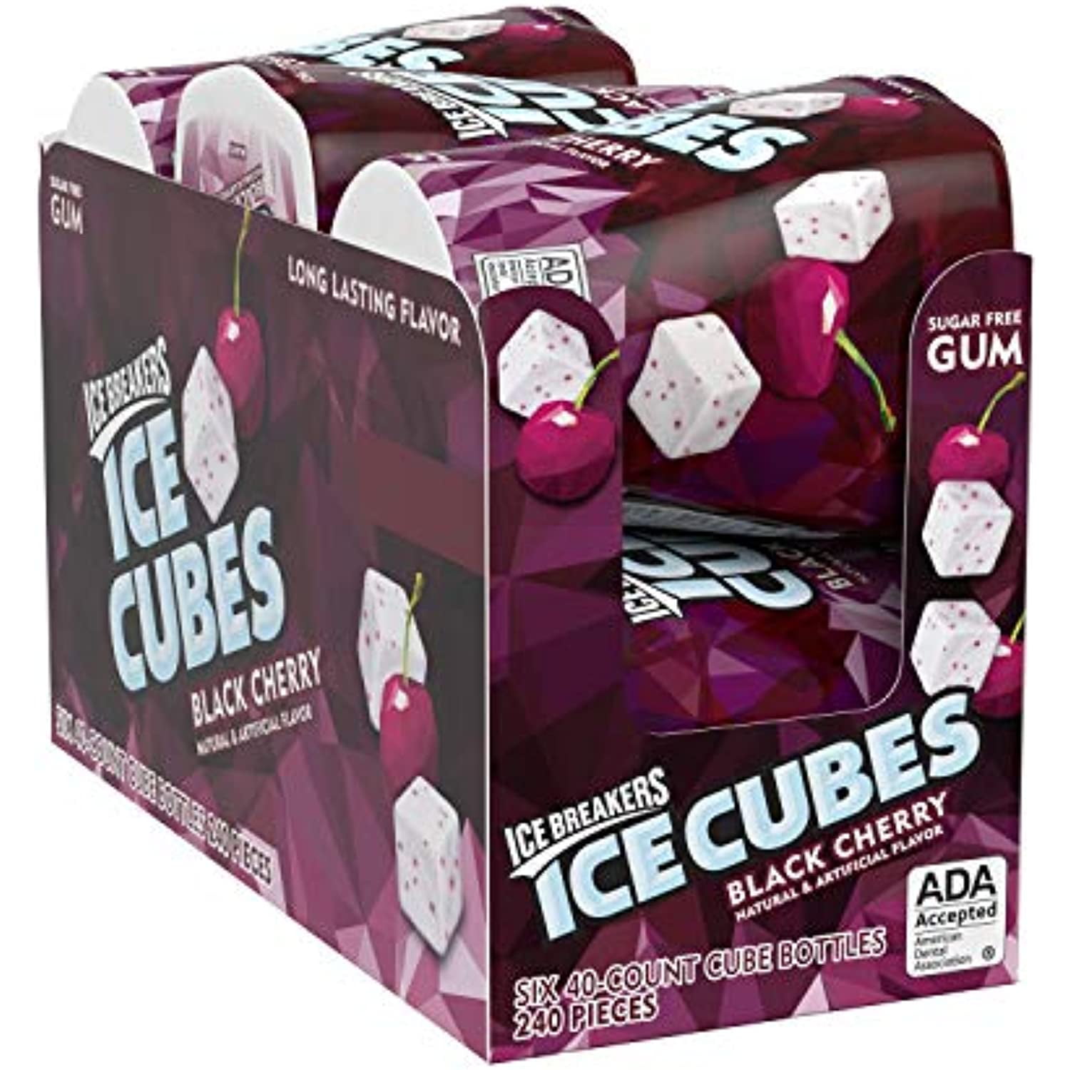 Ice Breakers Ice Cubes Black Cherry Flavored Sugar Free Chewing Gum ...