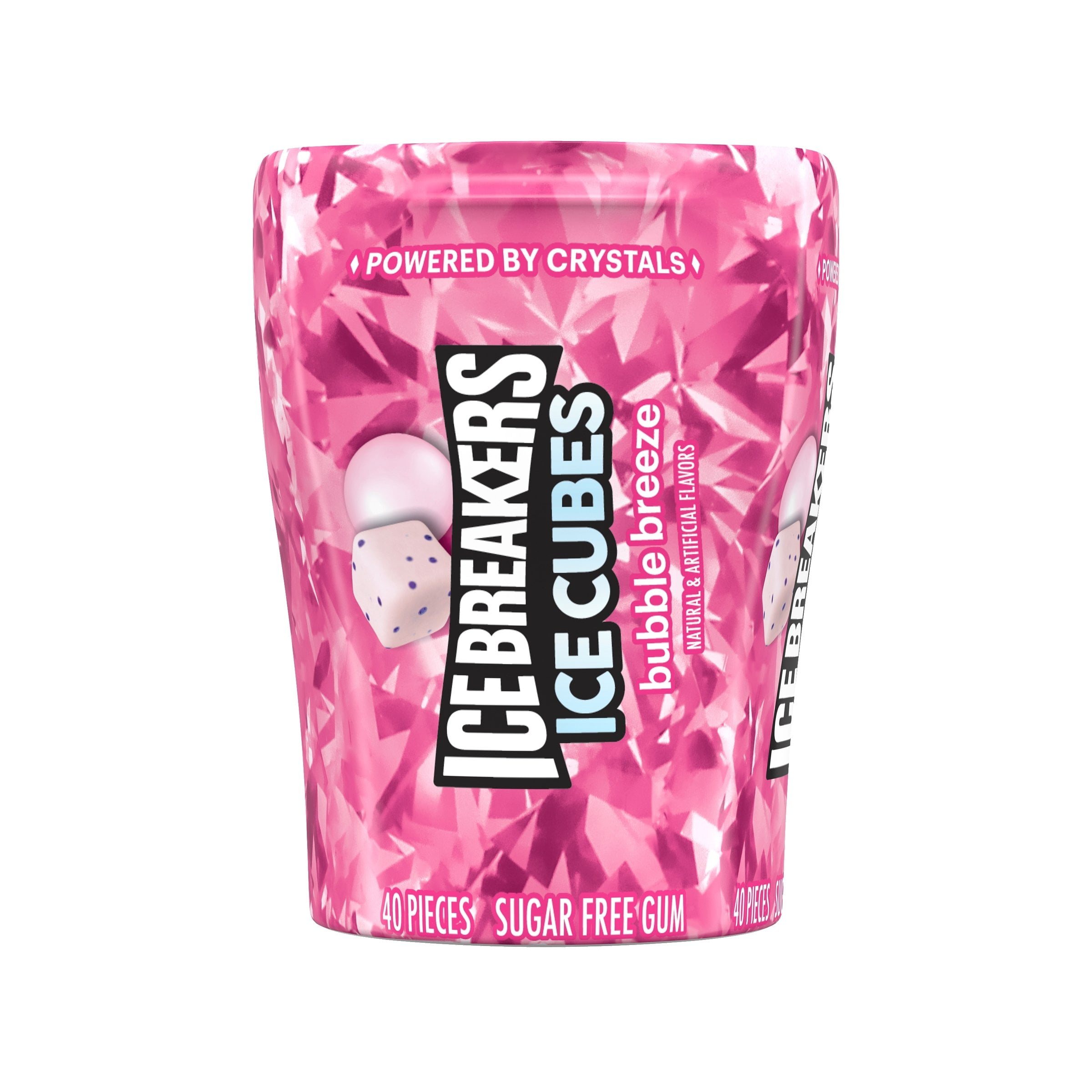 Ice Breakers Ice Cubes Bubble Breeze Sugar Free Chewing Gum - 40 pc ...