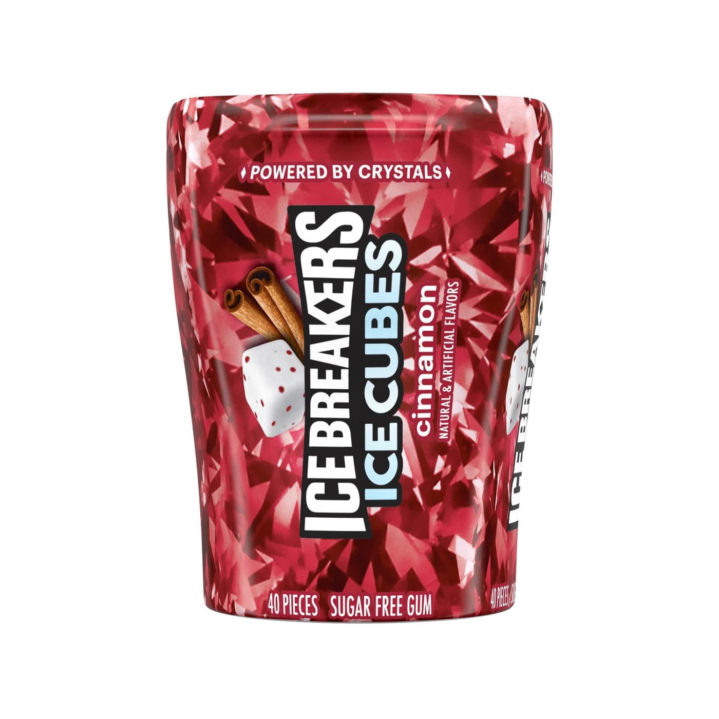 Ice Breakers Ice Cubes Cinnamon Sugar Free Chewing Gum - 40 pc ...