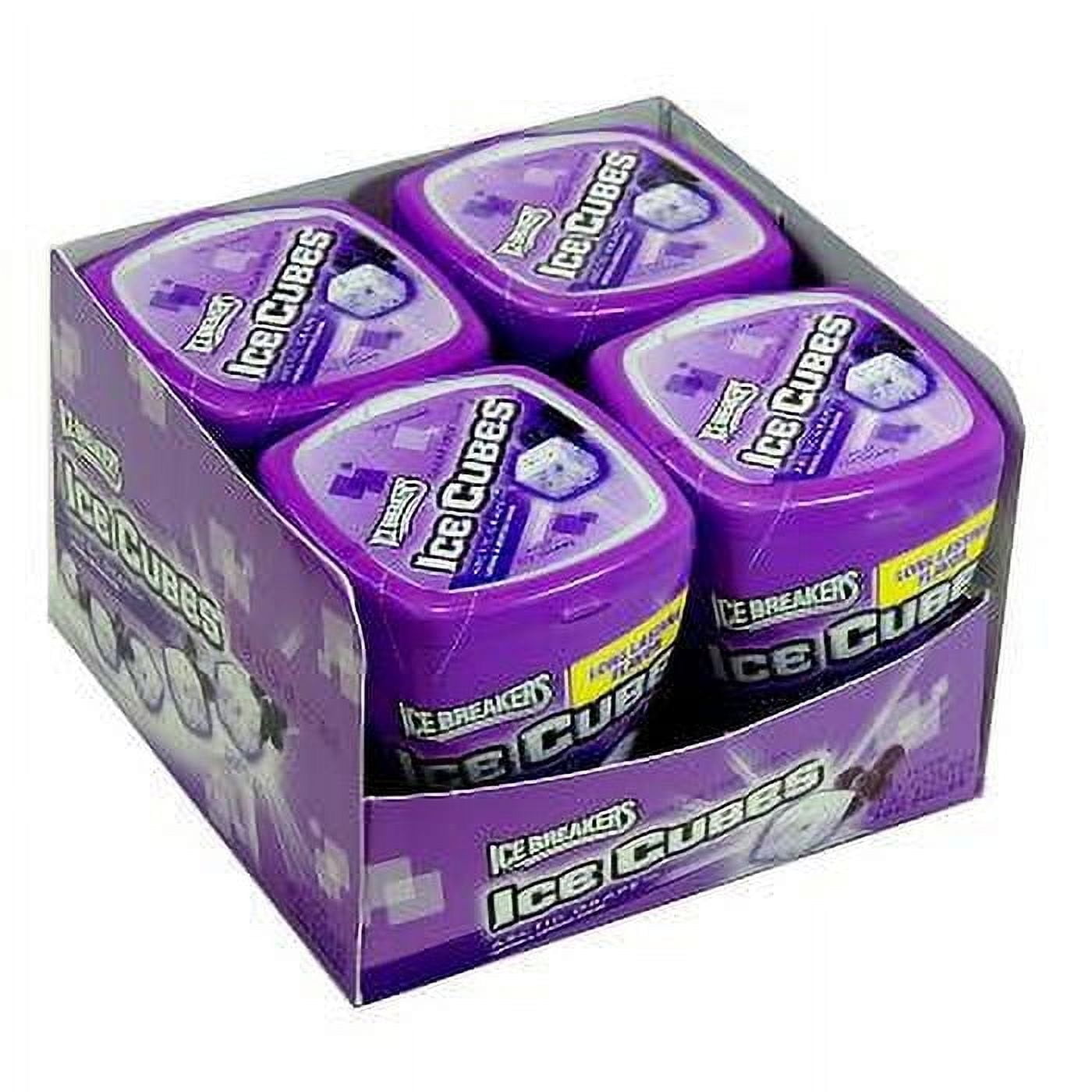 Ice Breakers Ice Cubes, Gum Arctic Grape - Bottle, Count 4 (40Pcs ...