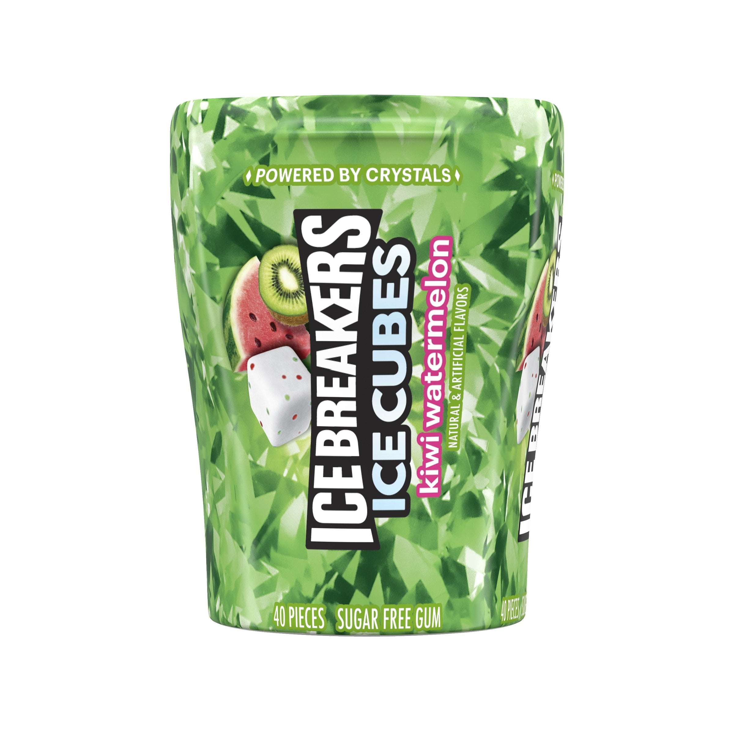 Ice Breakers Ice Cubes Kiwi Watermelon Sugar Free Chewing Gum - 40 pc ...
